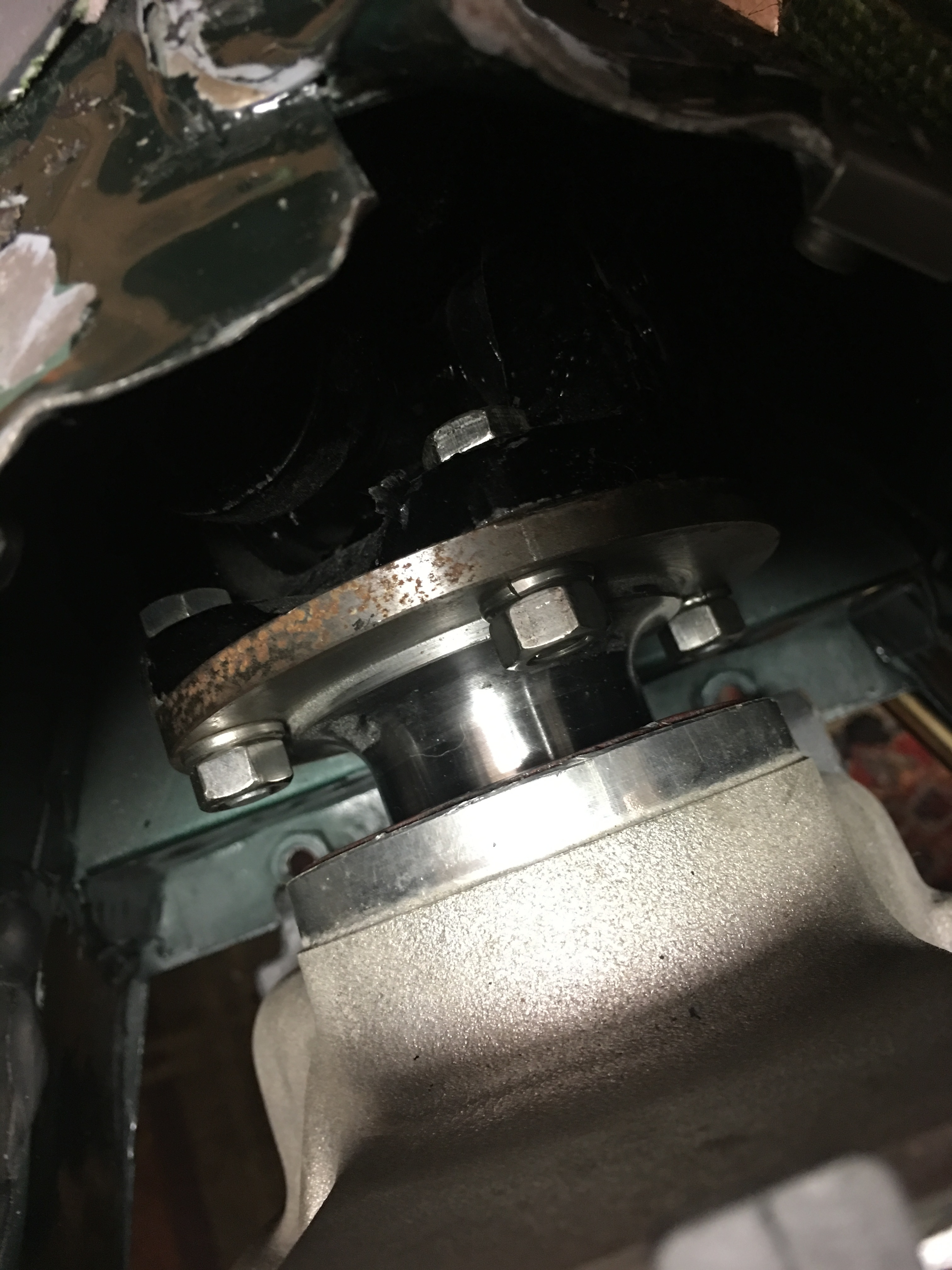 '67 SI OTS universal flange coupling at the transmission end - E-Type ...