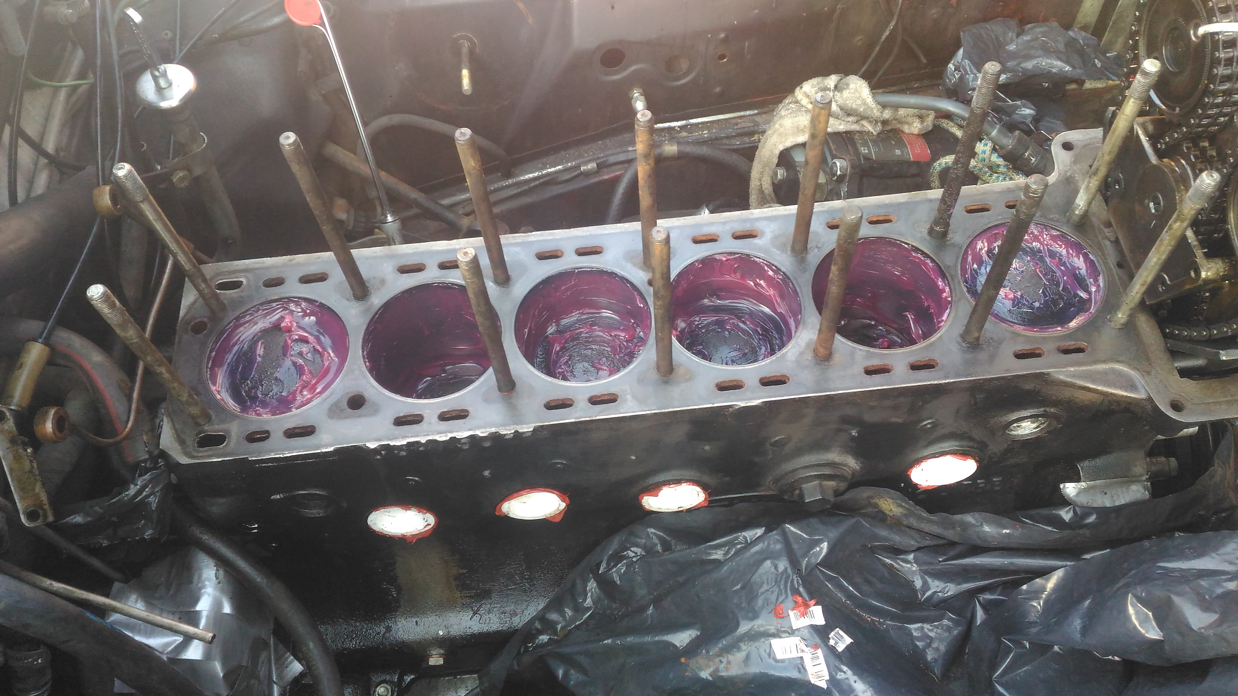 Welcome to hell(long w/ photos) Series 1 xj6 core plugs corrosion head ...